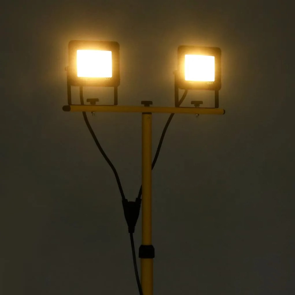 LED reflektor se stojanem 2 x 30 W teplé bílé světlo 149655
