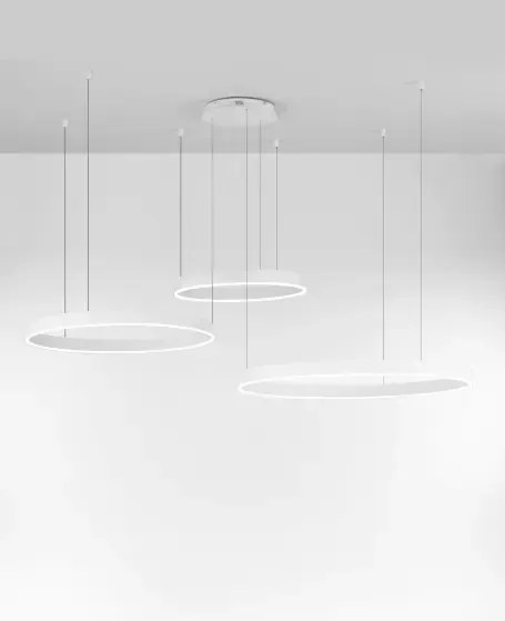 LED lustr Motif bílá