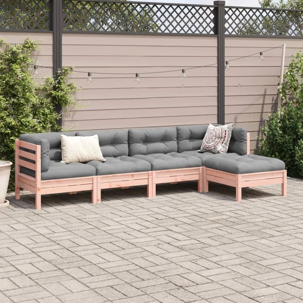 5dílná zahradní sedací souprava s poduškami masivní douglaska 3299394