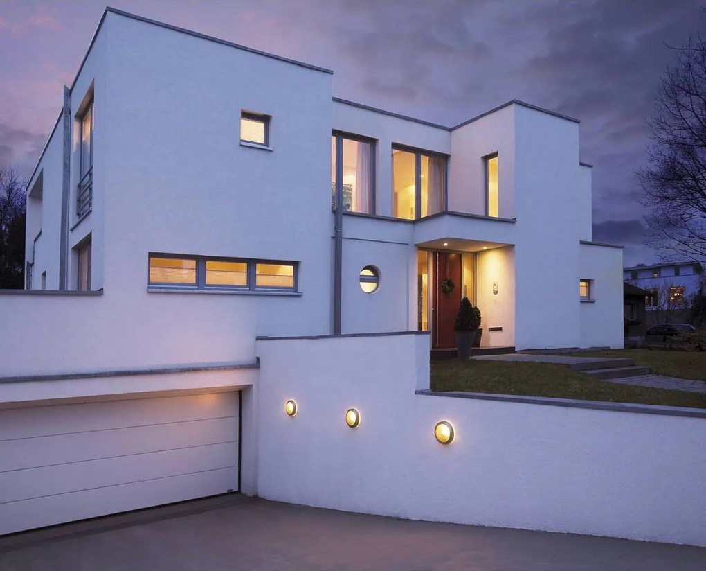 LA 229072 Venkovní svítidlo BULAN stropní stříbrnošedá 230V E14 11W IP44 - BIG WHITE (SLV)