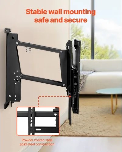 Motorizovaný nástěnný držák TV, Držák TV pro TV od 32 do 1651 mm VEVOR
