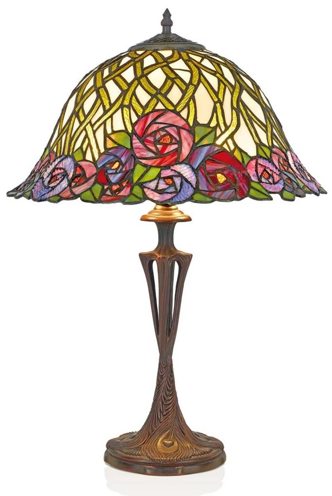 Stolní lampa Melika v Tiffany stylu