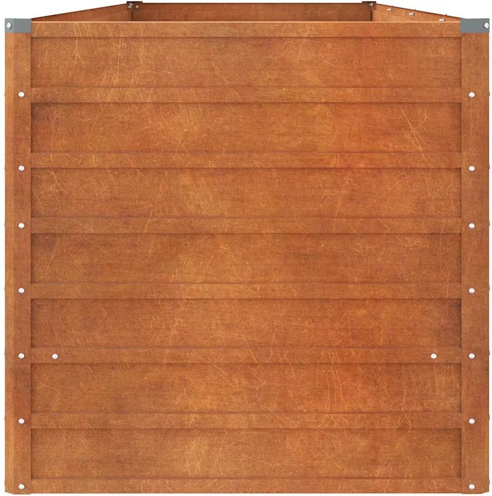 Zahradní vyvýšený záhon rezavý 320 x 80 x 77 cm cortenová ocel 151963