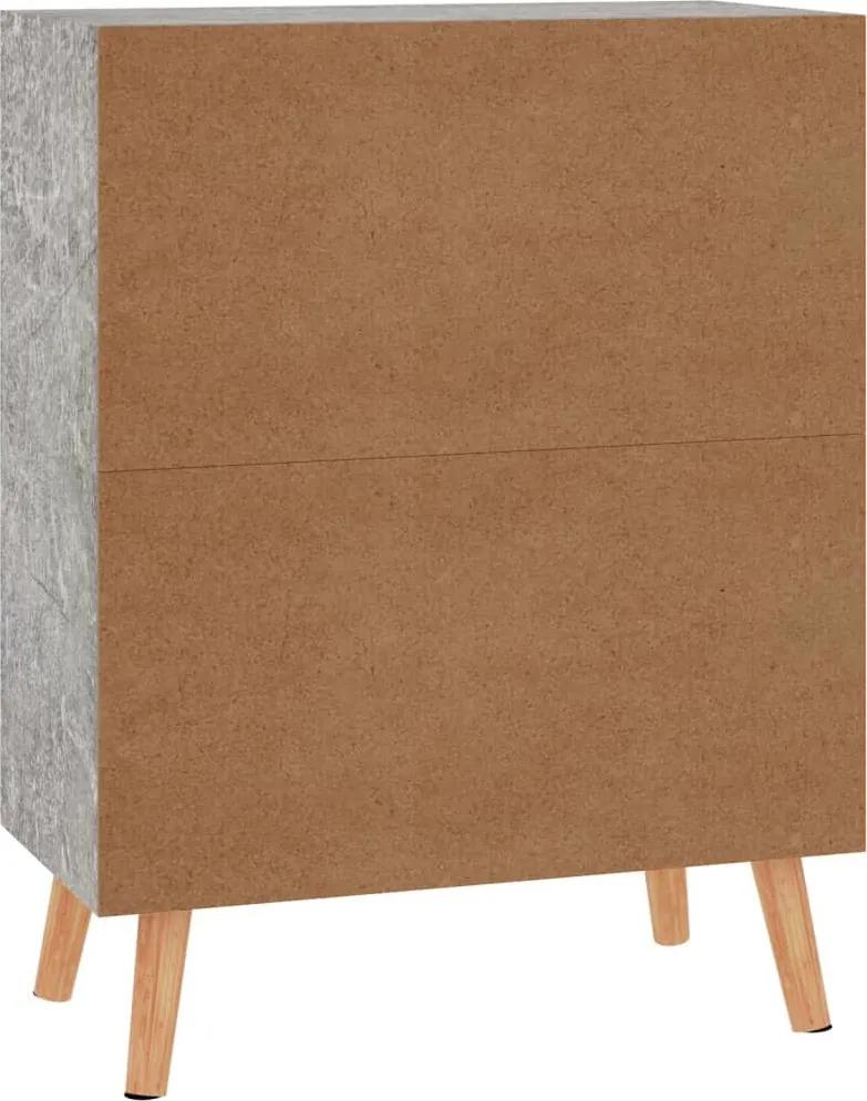 vidaXL Příborník 60 x 30 x 72 cm kompozitní dřevo [326826] Barva: Betonová šedá