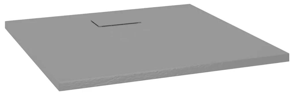 vidaXL Sprchová vanička SMC šedá 90 x 80 cm