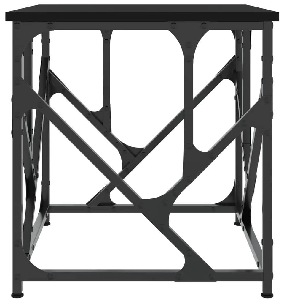 Konferenční stolek černý 45 x 45 x 47,5 cm kompozitní dřevo - Default Title