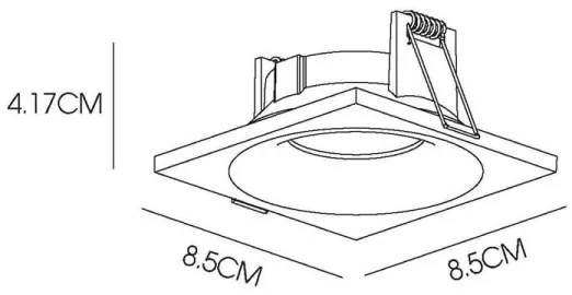 Lucide 09924/01/30 - Koupelnové podhledové svítidlo ZIVA 1xGU10/50W/230V IP44
