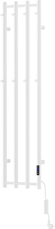 Mexen Pino, elektrické topné těleso s věšáky na ručníky 1405x347 mm, 250 W, bílá, W301-1405-347-00-20