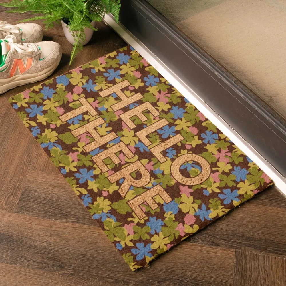 Rohožka z kokosového vlákna 40x60 cm Hello There – Artsy Doormats
