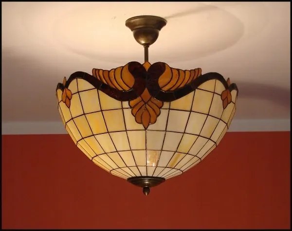 Stropní Svítidlo vitrážová lampa Classic 40 cm