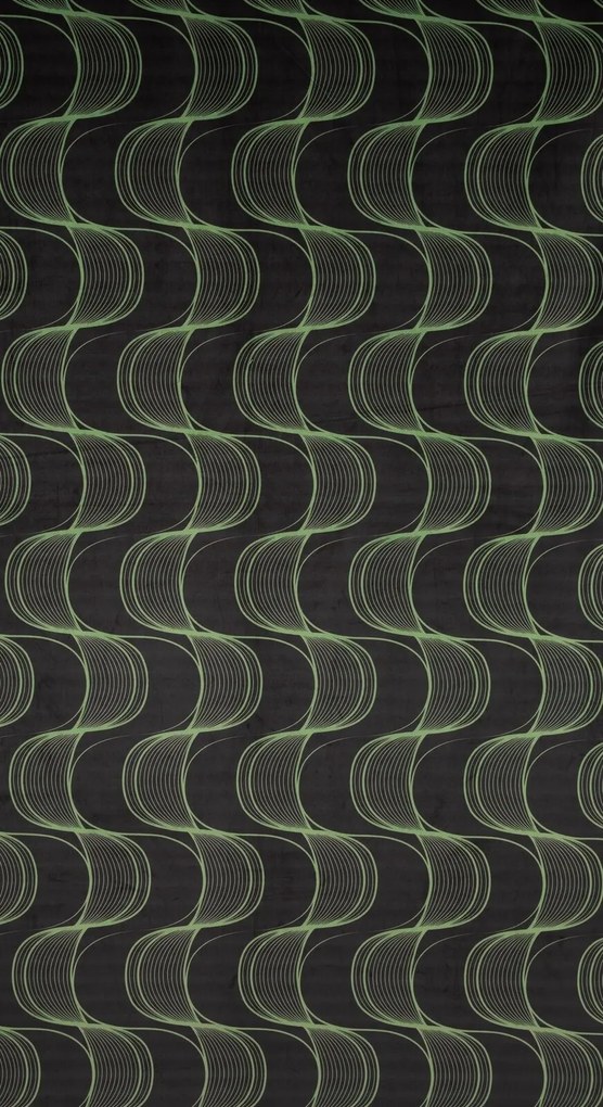 ZATEMŇOVACÍ ZÁVĚS NA KROUŽCÍCH POLA 140X250 CM ČERNÁ