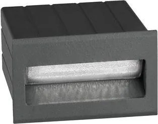 NV 726404 Venkovní zapuštěné svítidlo do zdi KRYPTON tmavě šedý hliník LED 2W 3000K 220-240V 17st. IP54 - NOVA LUCE