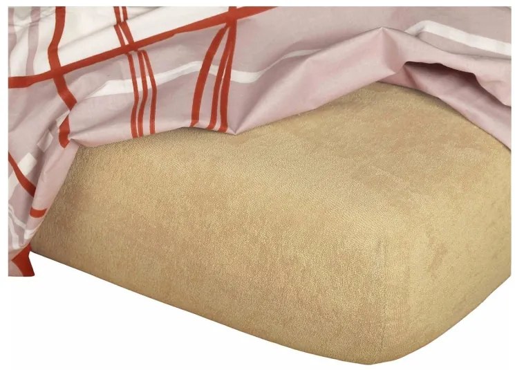 DADKA Froté prostěradlo opál Rozměr 140x220x20