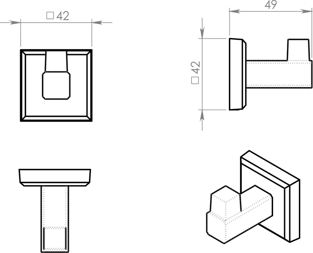 Gedy Sapho, COLORADO háček, chrom