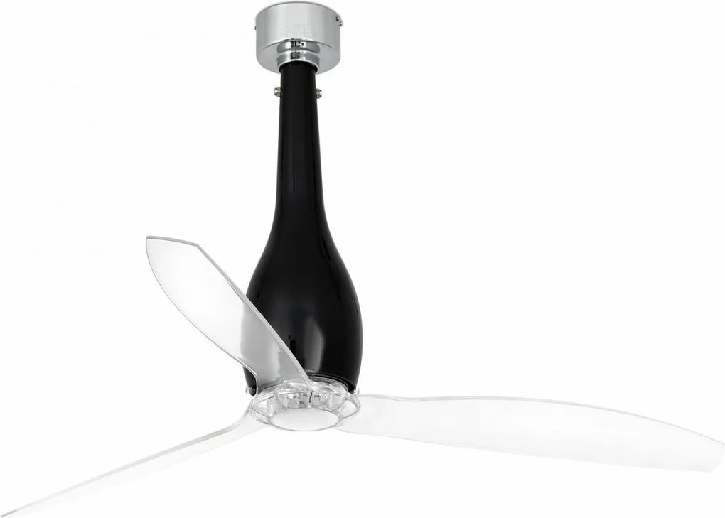 FARO 32002 ETERFAN M, černá/transparentní, stropní ventilátor s DC motorem - FARO