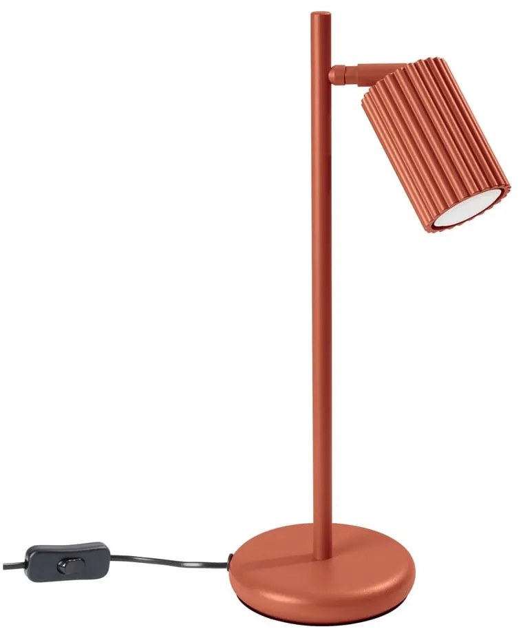 Stolní lampa v cihlové barvě (výška 43 cm) Gleam – Sollux Biano.cz