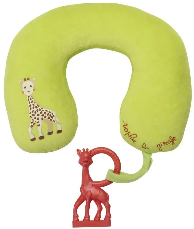 Vulli Dětský cestovní polštářek Žirafa Sophie s vanilkovým kousátkem - Vulli