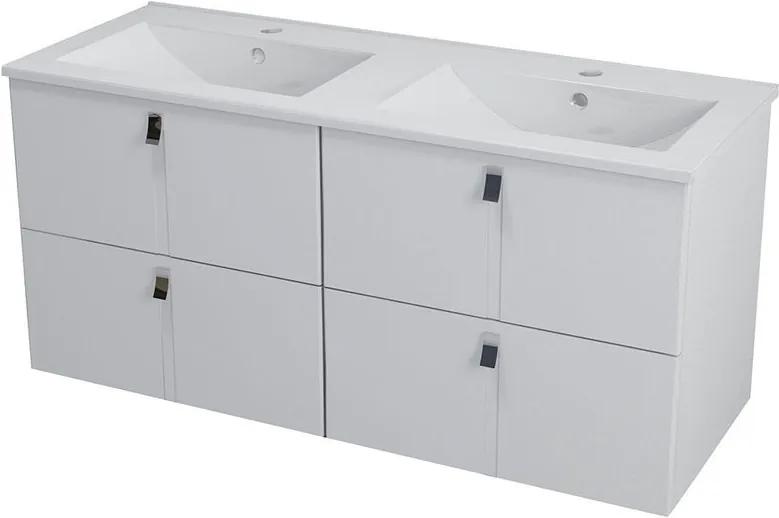 MITRA umyvadlová skříňka s umyvadlem 150x55x46 cm, bílá (2XMT0711601-150) SAPHO