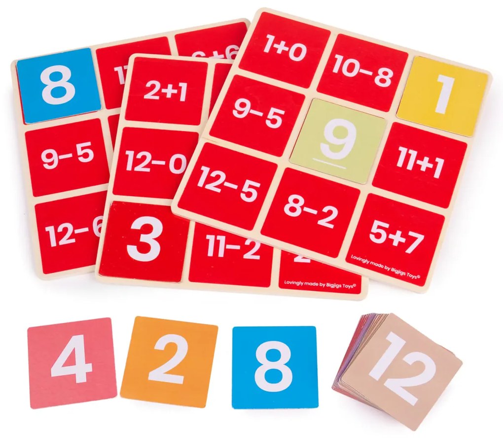 Bigjigs Toys Matematické bingo Sčítání a odčítání