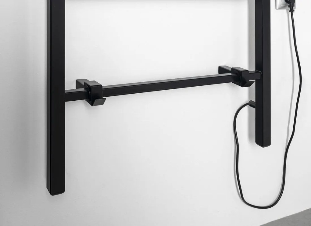 Sapho, BARBO elektrický sušák 600x1600 mm, 160 W, hranatý, černá mat, BB906