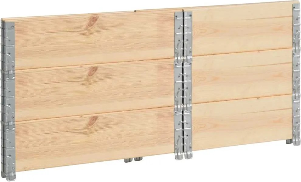 Vyvýšené záhony 3 ks 60 x 80 cm masivní borové dřevo 3055161