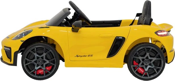 Elektrické autíčko Porsche Spyder RS 718 MP4 žluté