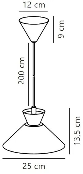 Nordlux - Lustr na lanku DIAL 1xE27/40W/230V černá