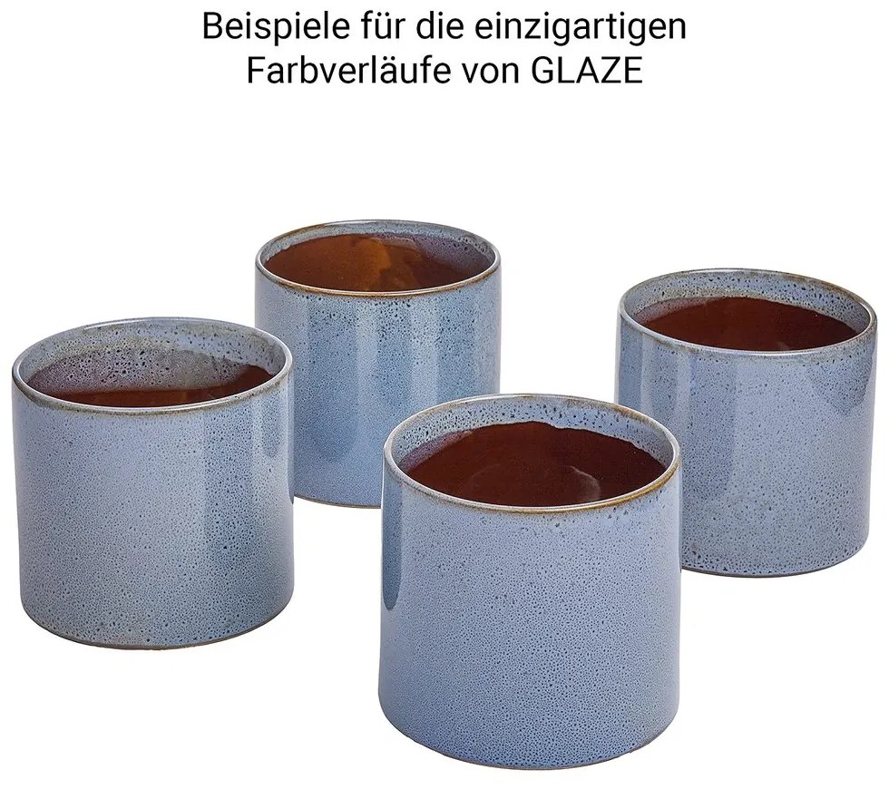 GLAZE Glazovaný květináč 17 cm - olivová