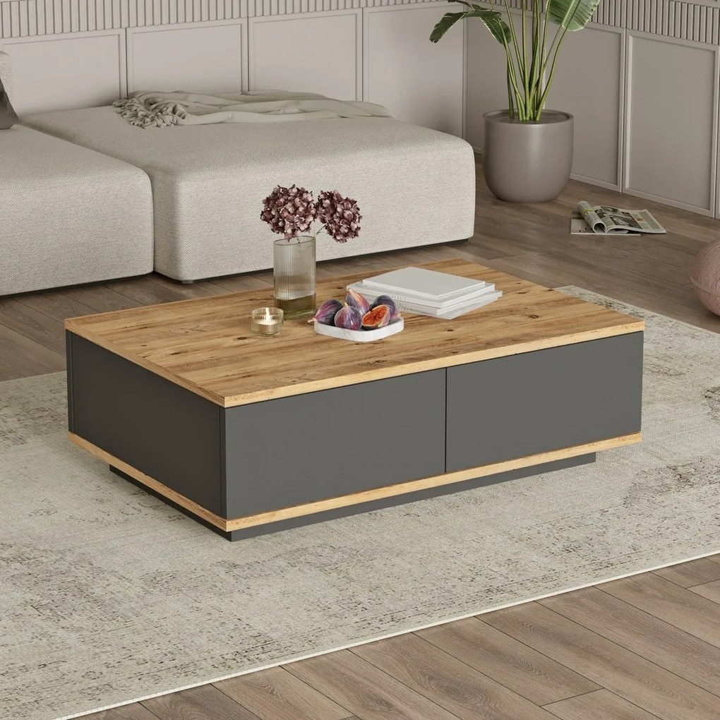 Konferenční stolek Frem Anthracite and Atlantic Pine