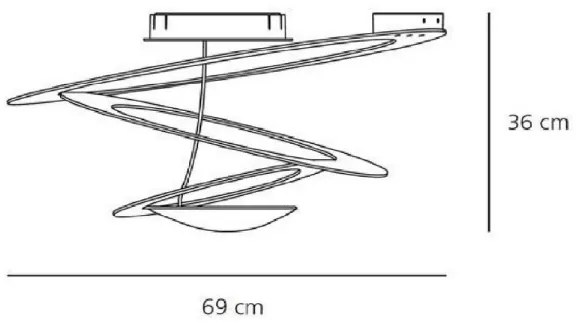 Artemide AR 1247010A - Stropní svítidlo PIRCE MINI 1xR7s/330W/230V
