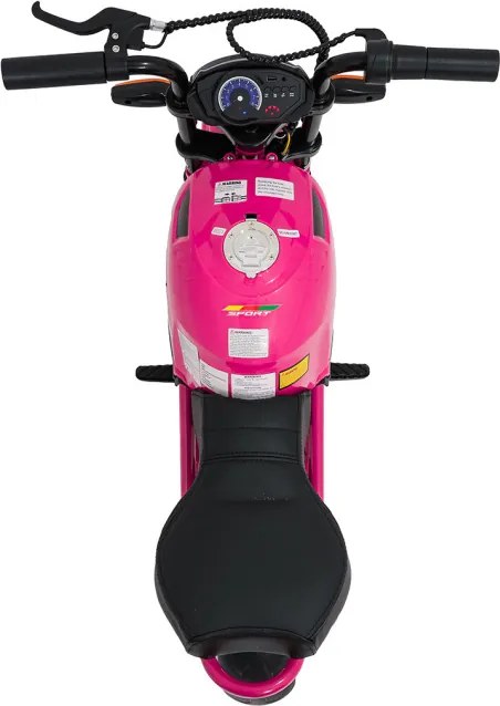 Elektrická motorka SUPERMOTO růžová
