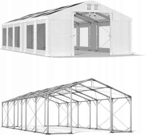 Párty stany 4x11 m Zahradní Das 580 P