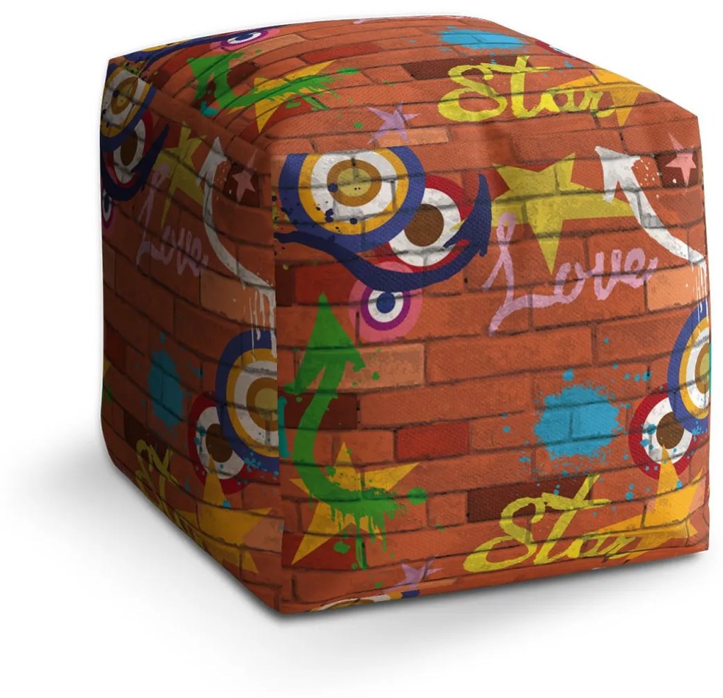 Sablio Taburet Cube Zeď: 40x40x40 cm