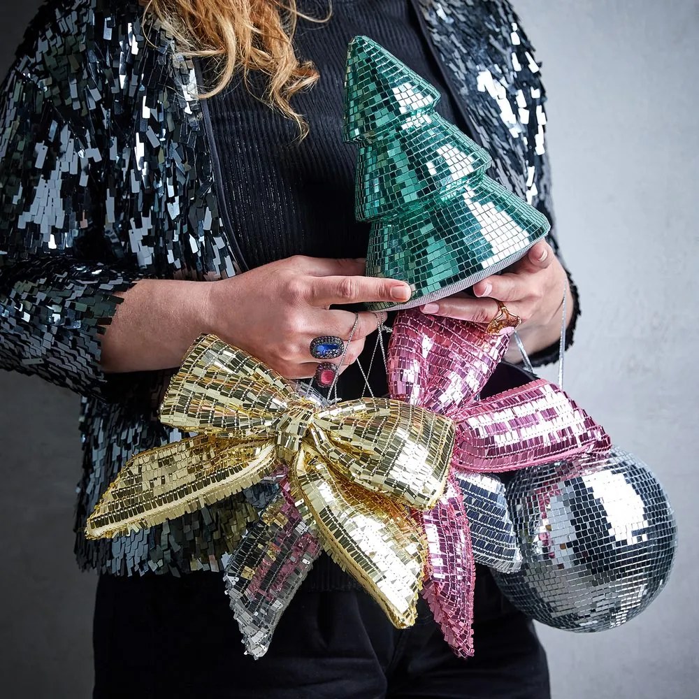 DISCO Koule 15 cm - stříbrná