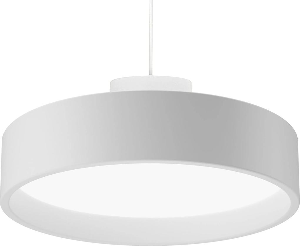 Závěsná lampa Circle Suspended LED 4000K HO 45,6 cm průhledná bílá
