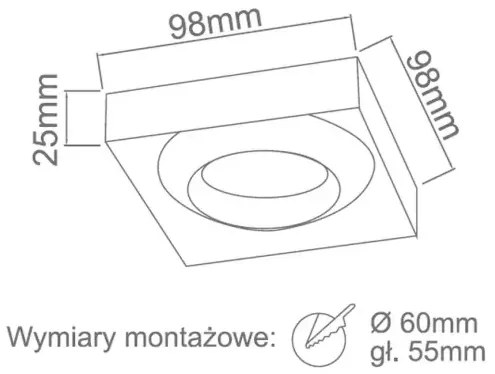 Luxusní bodové svítidlo Astro chrom