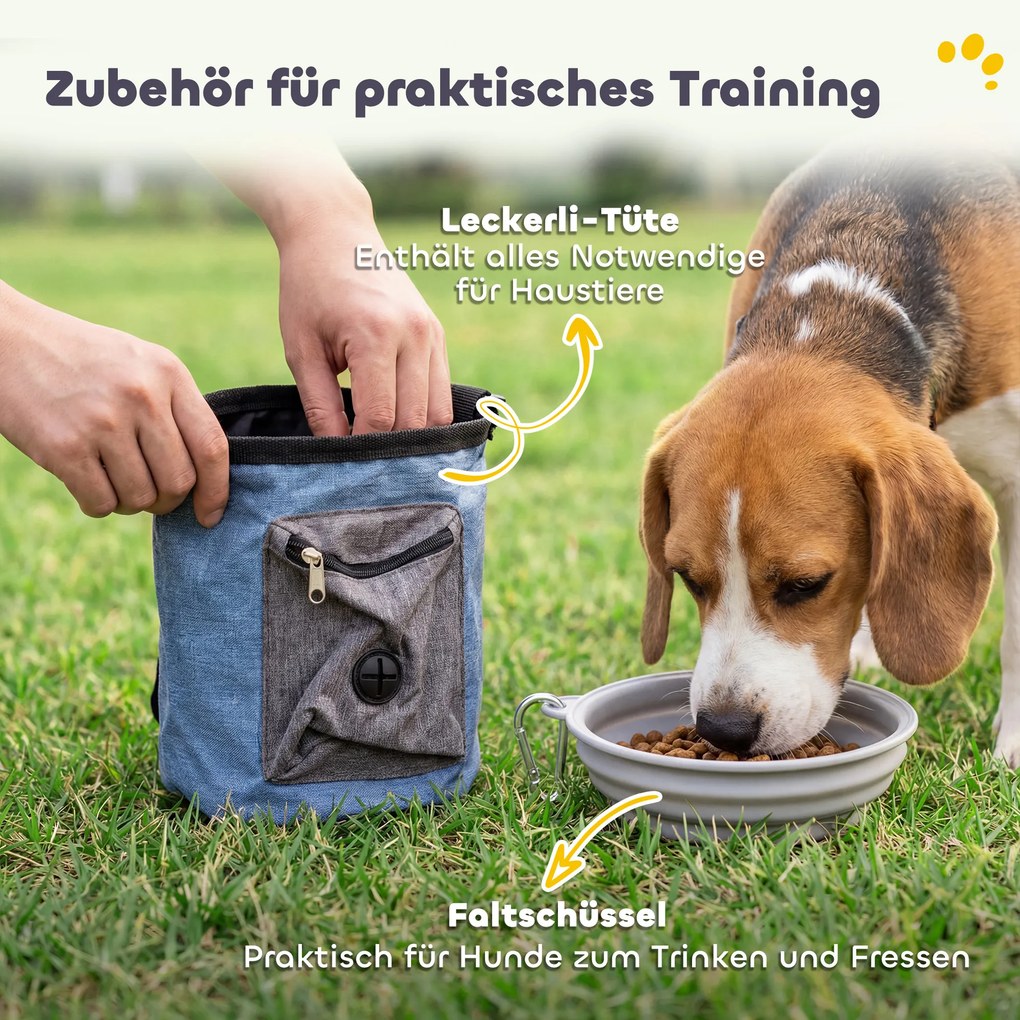 PawHut Agility set pro psy 11dílné agility vybavení pro psy se 2 tunely Výškově nastavitelný skákací kruh a překážky Slalomová tyč