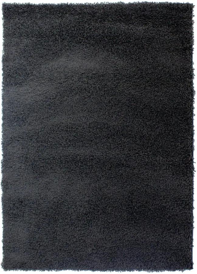 Tmavě šedý koberec Flair Rugs Cariboo Charcoal, 80 x 150 cm