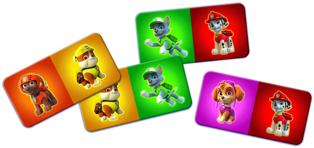 Trefl Domino papírové Tlapková patrola/Paw Patrol 21 kartiček společenská hra v krabici 21x14x4cm