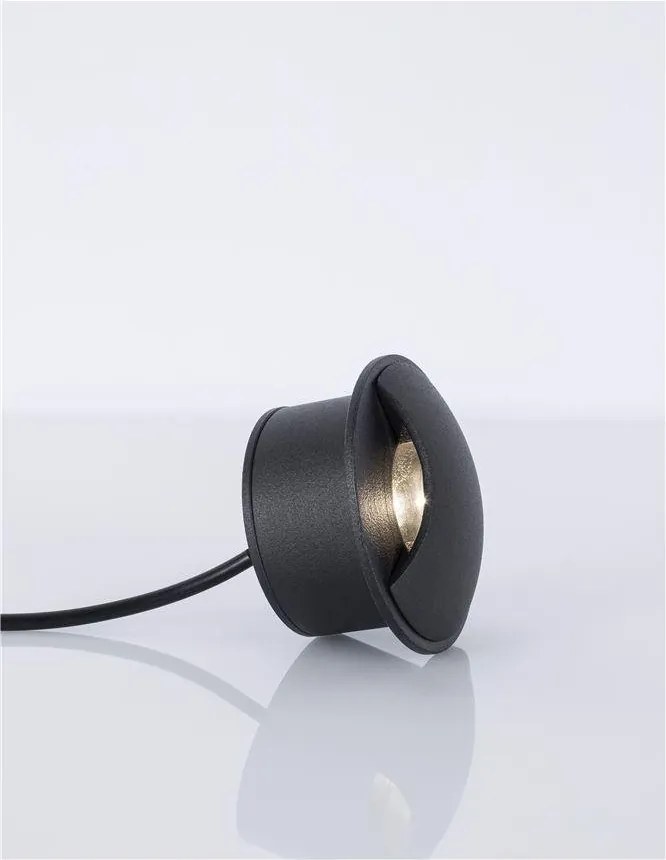 NV 9944141 Venkovní zapuštěné svítidlo do zdi JOYA černý hliník LED 3W 3000K 100-240V 21st. IP65 - NOVA LUCE
