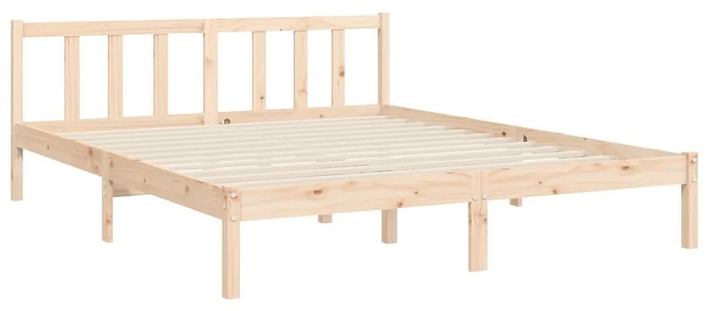 Rám postele s čelem King Size masivní dřevo,  3192236