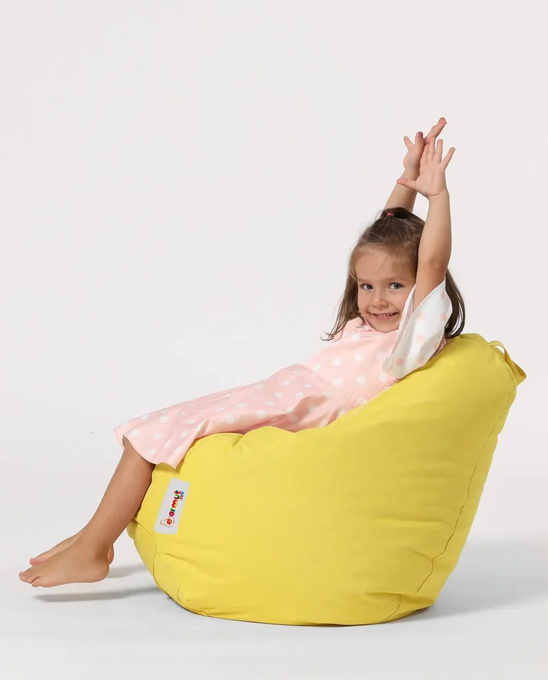 Atelier del Sofa Zahradní sedací vak Premium Kids - Yellow, Žlutá