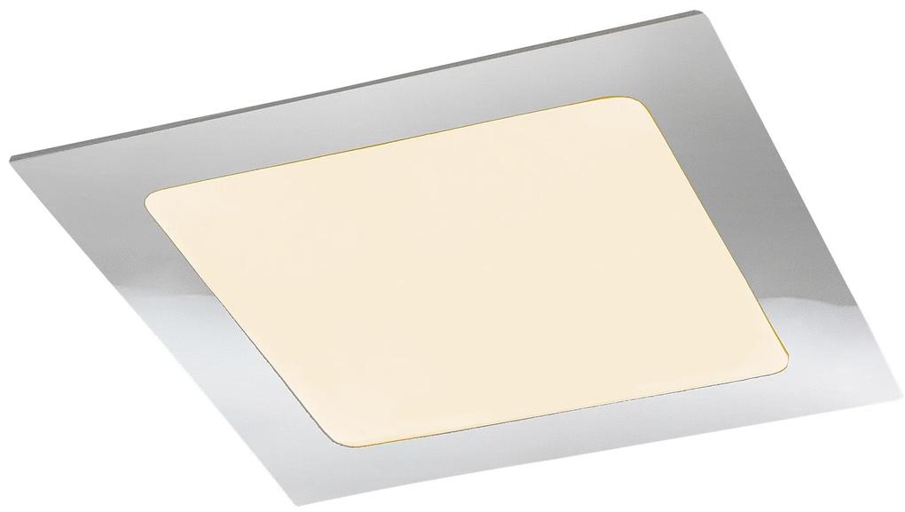 Rabalux LED zápustné stropní svítidlo Lois 12W | 800lm | 3000K | IP44 | 17cm - chrom