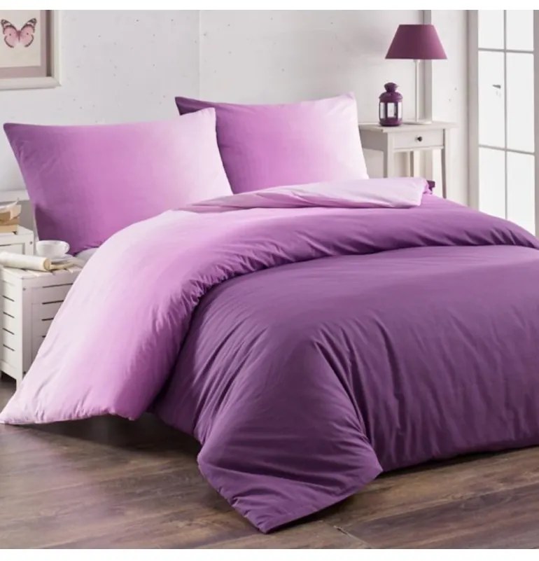 Povlečení bavlněné Fuchsia EMI, Standardní set jednolůžko obsahuje 1x 200x140 + 1x 90x70