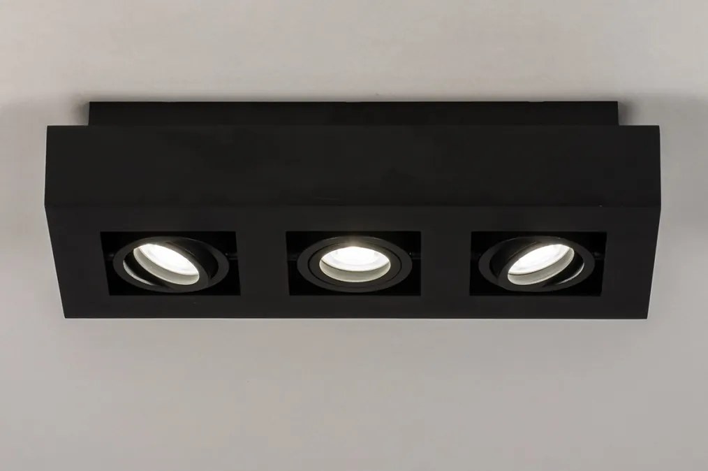 Stropní LED svítidlo Rivolli Black 3
