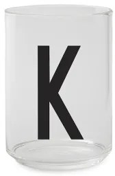 Sklenice na vodu Letter K Design Letters