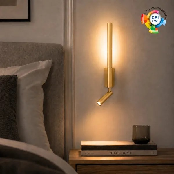 BRILAGI - LED Nástěnné bodové svítidlo VIXON LED/3W/230V + LED/5W zlatá CRI 90