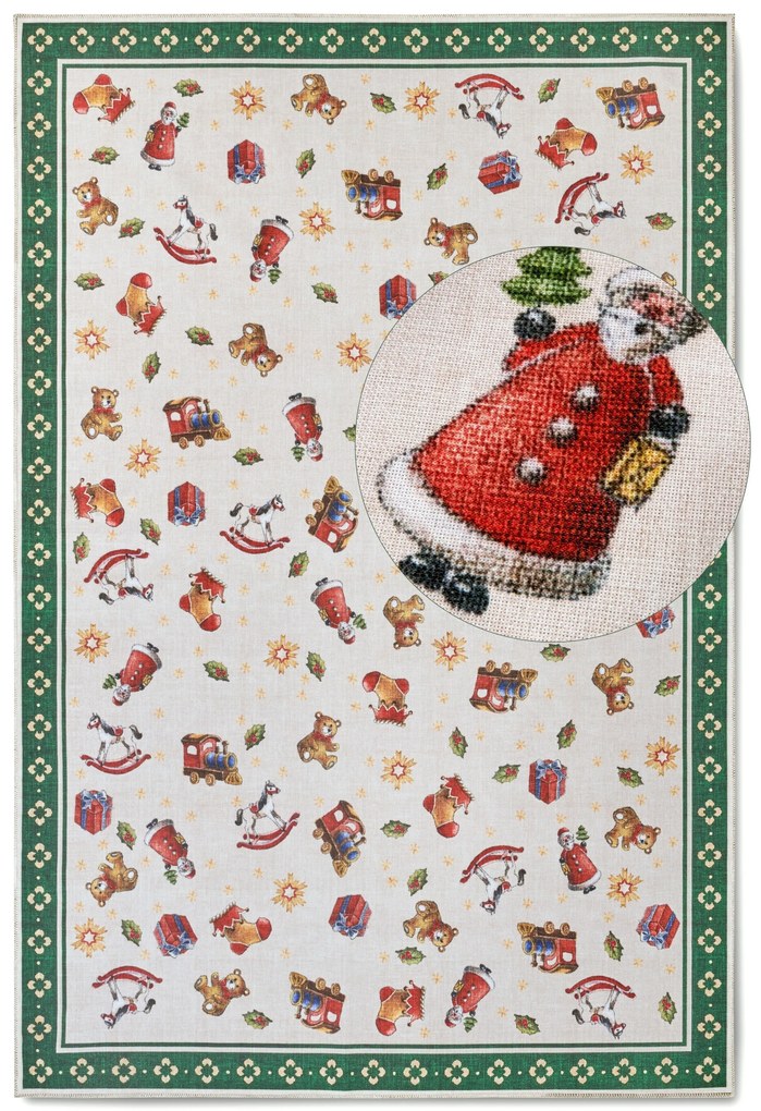 Villeroy & Boch Kusový koberec Toy's delight s potiskem 106193 Green, Multicolor, 160x230, zelená, obývací pokoj
