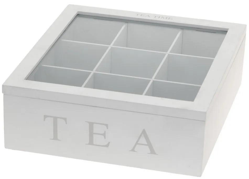 Box na čaj Tea, bílá