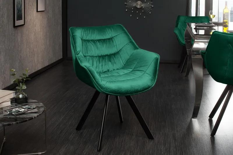 Židle The Dutch Comfort smaragdově zelená